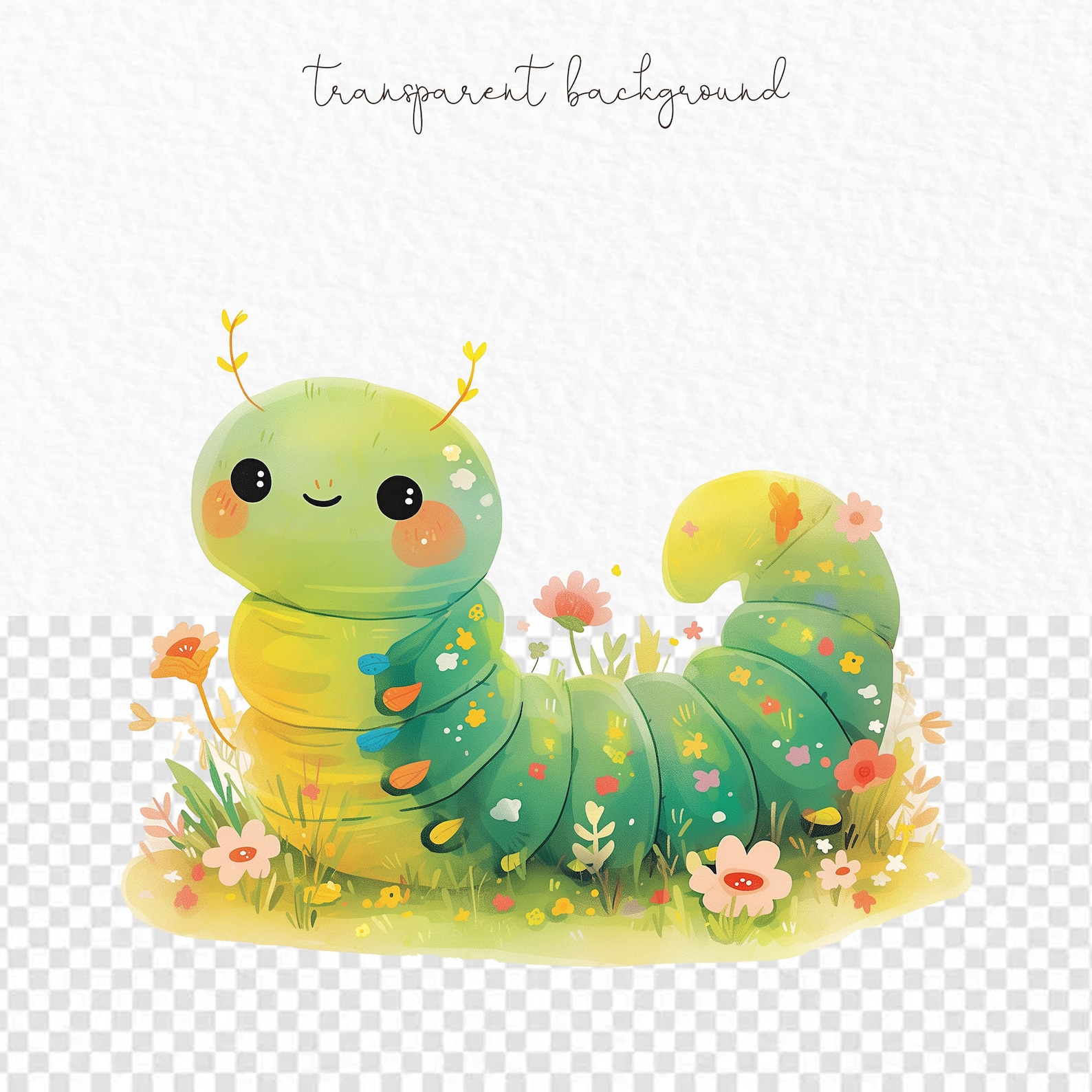 Cute Bug Clipart Hungry Caterpillar Png Insect Teacher Clipart Kawaii ...
