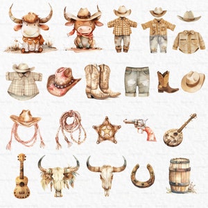 Baby Cowboy Clipart PNG - Baby Shower Western Birthday African American ...