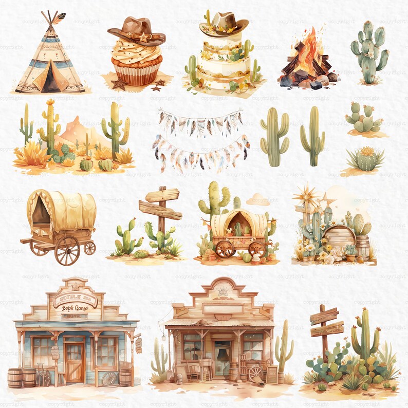 Baby Cowboy Clipart PNG Baby Shower Western Birthday African American ...