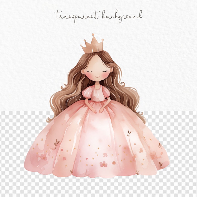 Pink Baby Princess Clipart - Castle Dragon Fantasy Kids Magical Kingdom ...