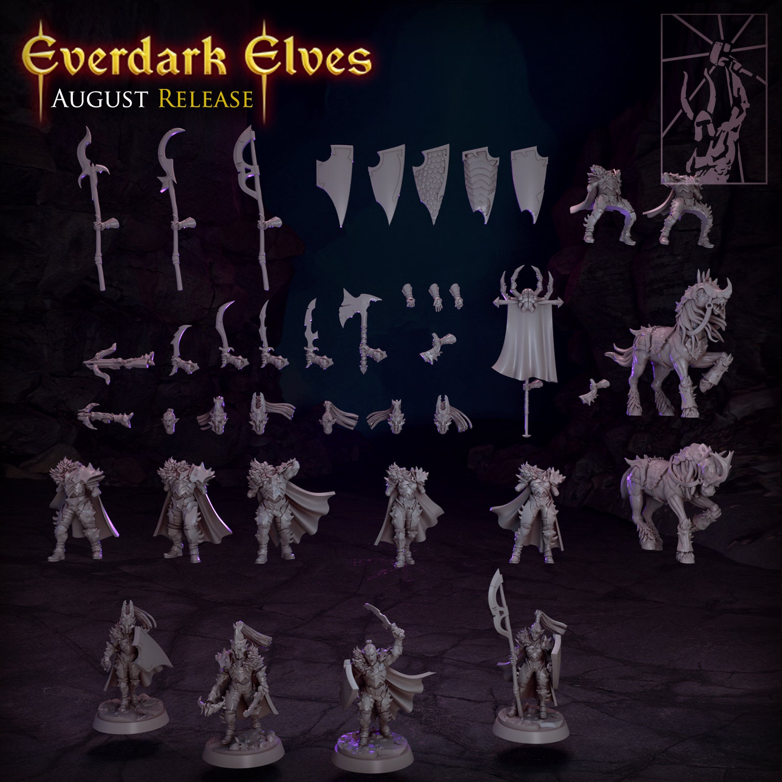 Dnd Minis / 3D Dnd Miniatures Dnd Pack / 3D Printer Files / STL Pack ...