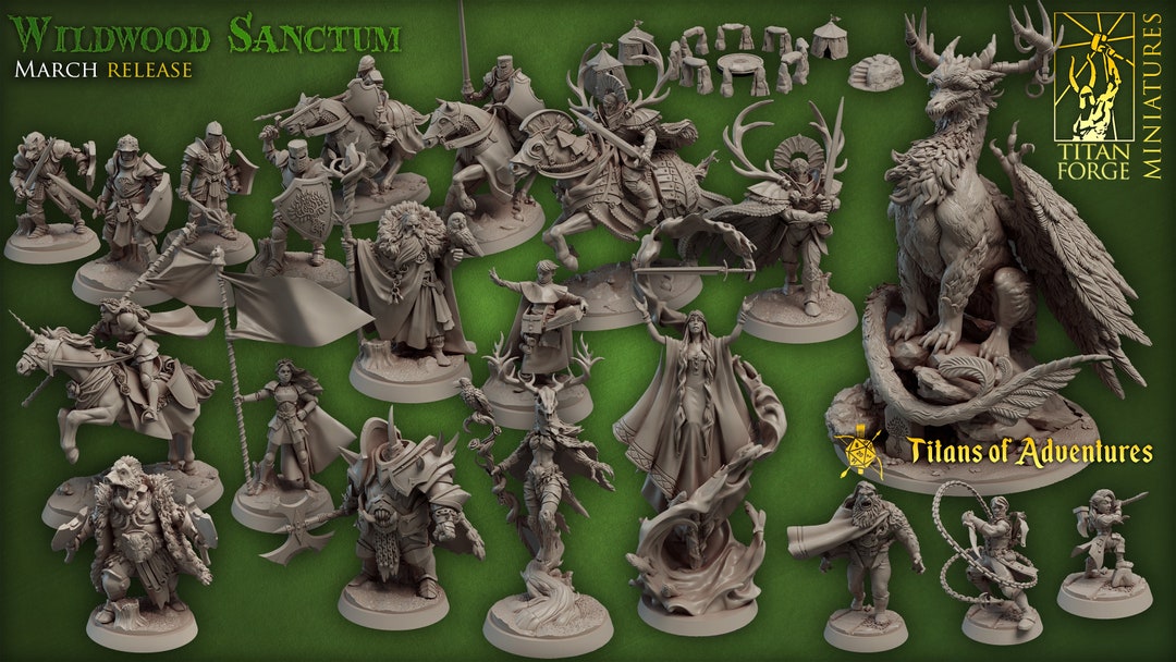 Dnd Minis / 3D Dnd Miniatures Dnd Pack / 3D Printer Files / STL Pack ...