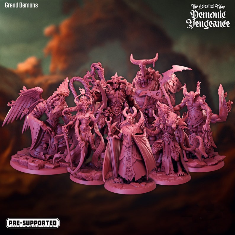 Dnd Minis / 3D Dnd Miniatures Dnd Pack / 3D Printer Files / - Etsy