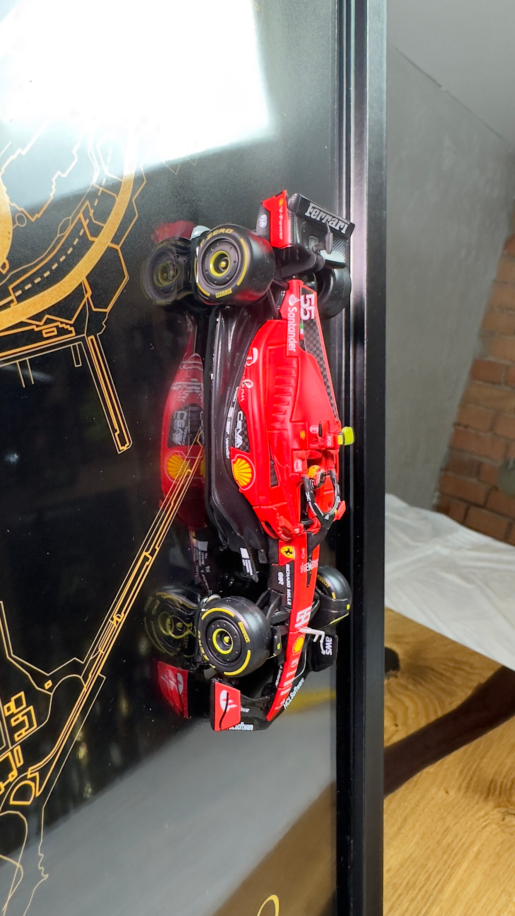 Scuderia Ferrari SF-23 L With Car Frame F1 MONTE CARLO Gift Carlos ...