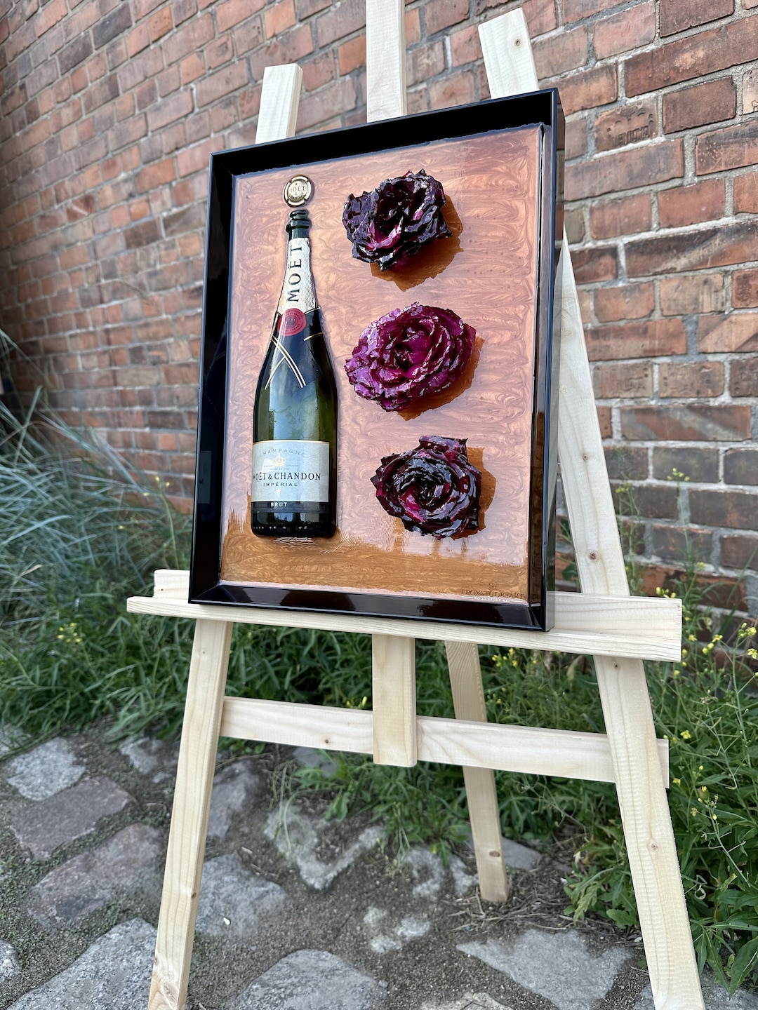 FRAME Premium MOET CHANDON 3D Resin Bottle Art - Etsy