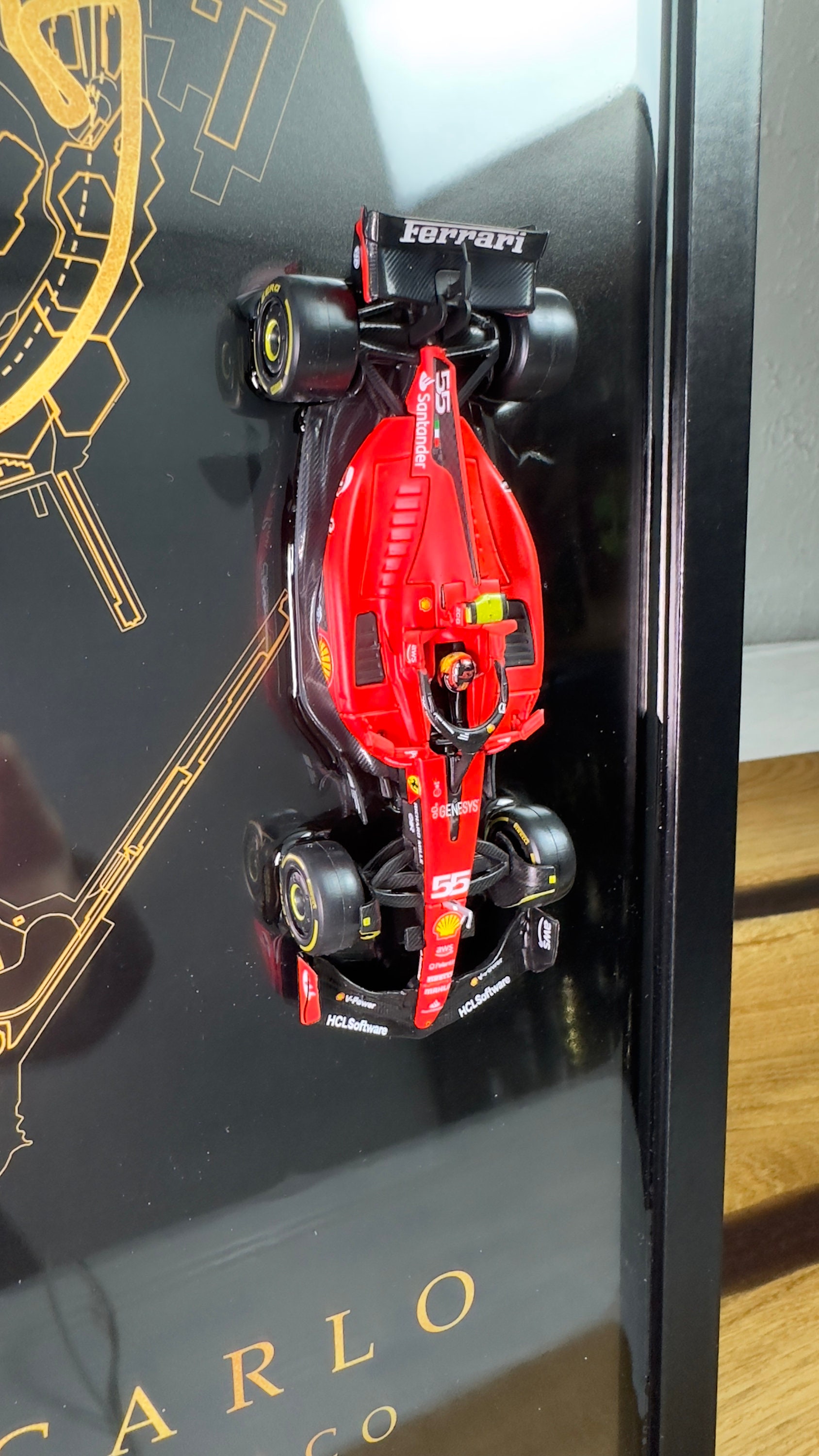 Scuderia Ferrari SF-23 L With Car Frame F1 MONTE CARLO Gift Carlos ...