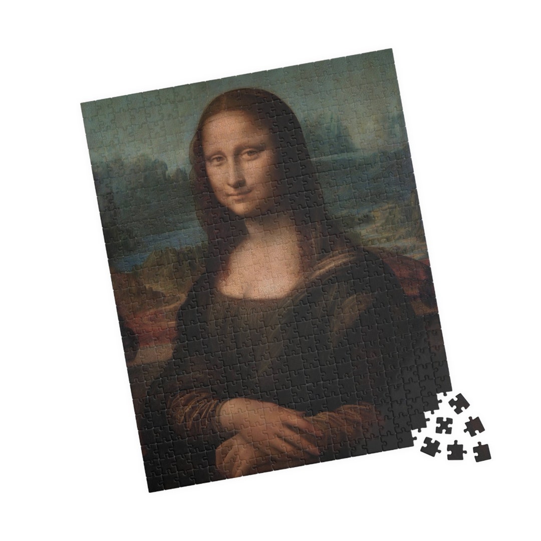 Mona Lisa Jigsaw Puzzle 100, 250, 500, and 1000-pieces. Perfect Challenging Adult Puzzle Gift ...