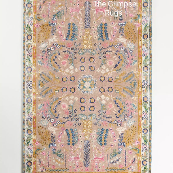 Hand Tufted Modern Round Area Rug 100 % Woolen Large Area Rug 5x5, 6x6 ...