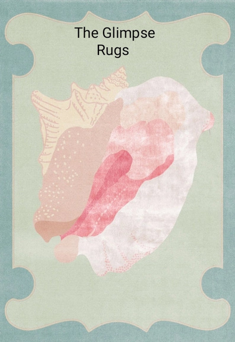 Shell Wool & Viscous Rug, Modern Hand Tuft Rug, Handmade Woolen ...