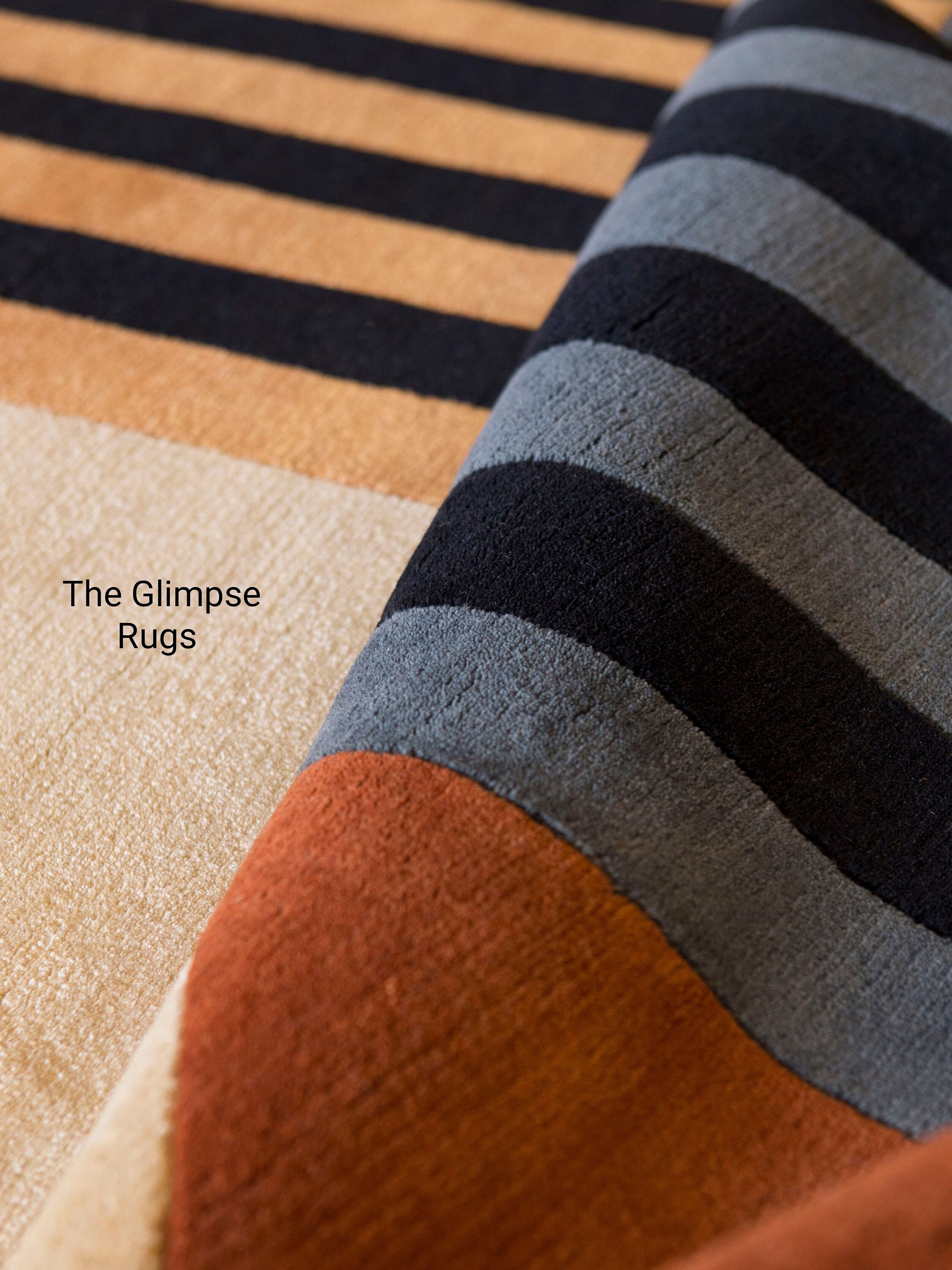 Modern Abstract Irregular Odd Shape Handmade Woolen Designer - Etsy