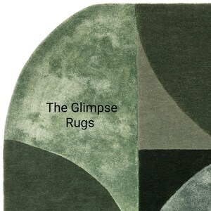 Modern Tuft Wool & Viscous Rug, Modern Hand Tuft Rug, Handmade Woolen ...