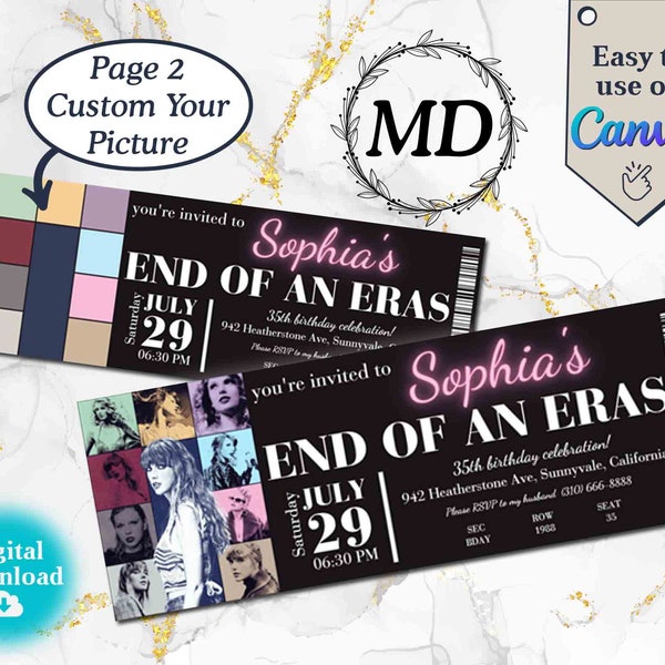 Eras Tour Personalized - Etsy