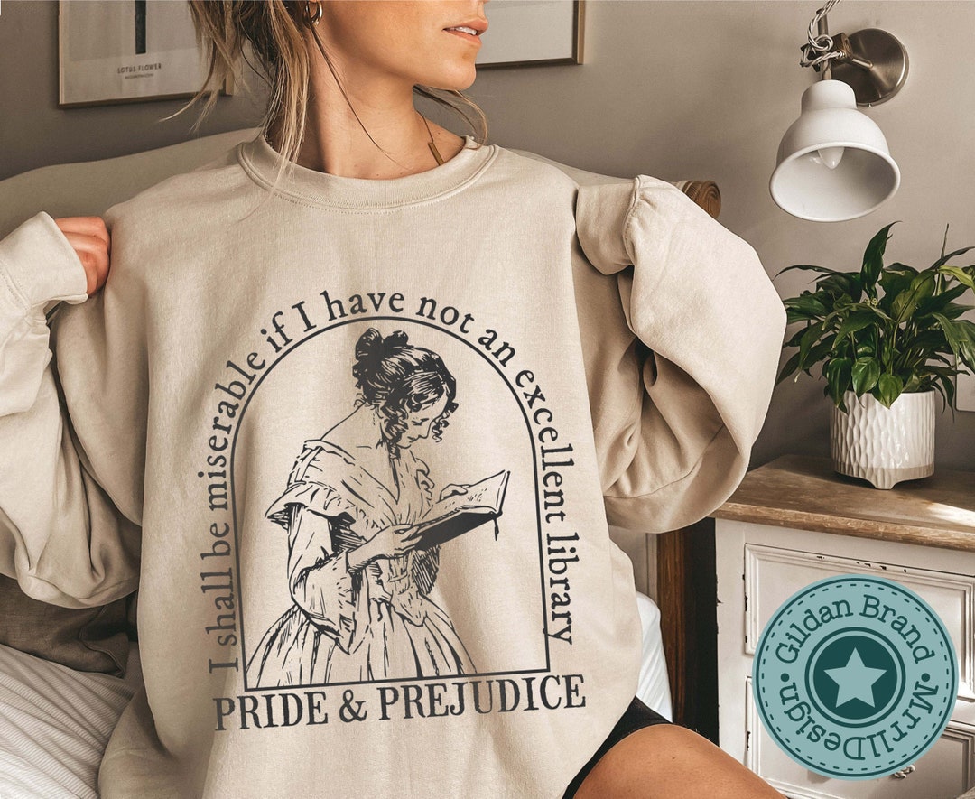 Pride and Prejudice Quote Shirt, Jane Austen Merch, Pemberley House Tee ...