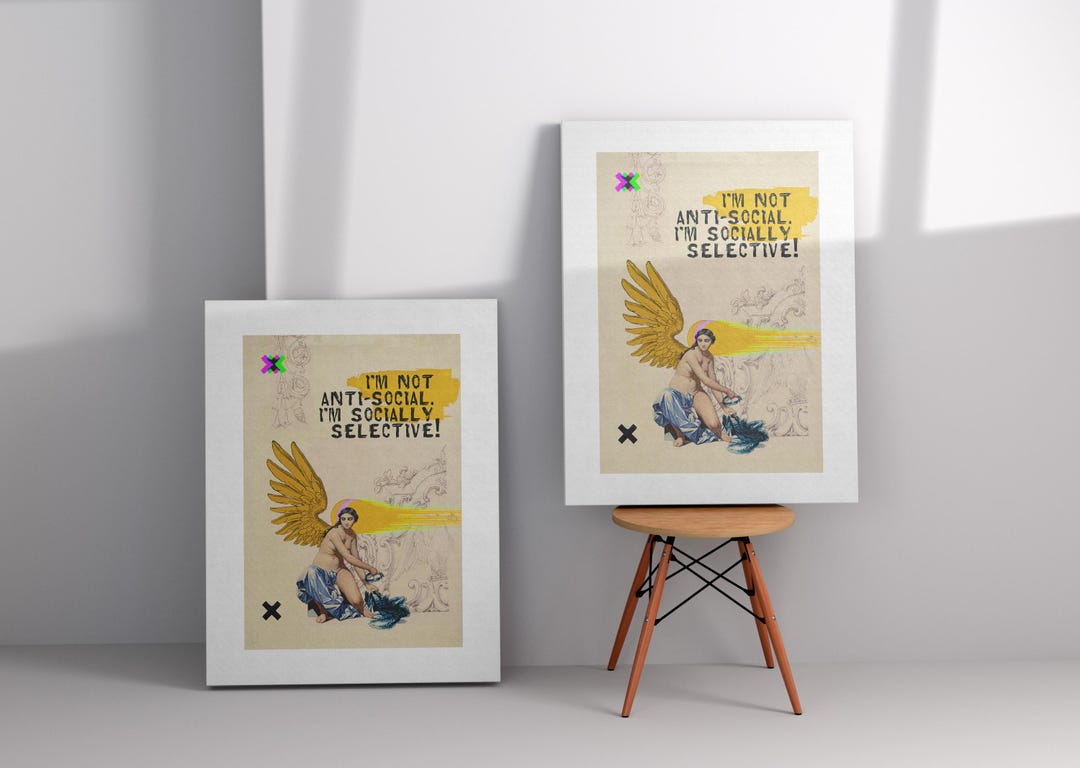 Socially Selective – A3 Digital Collage Print - Etsy