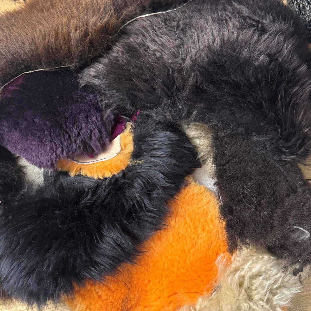 1kg Premium Sheepskin Offcuts – Mixed Merino & British Long Wool - Etsy ...