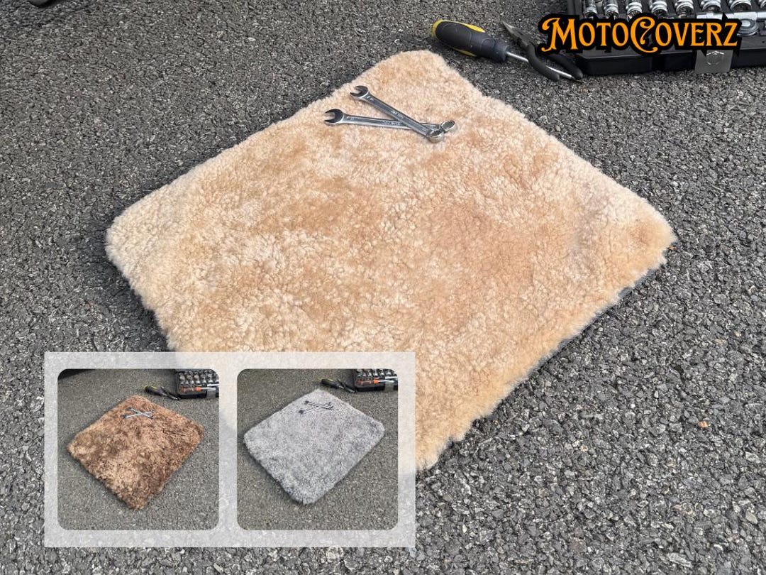 Short Wool Sheepskin Home, Garden, Mechanic Kneeling Pads Comfort Pad ...
