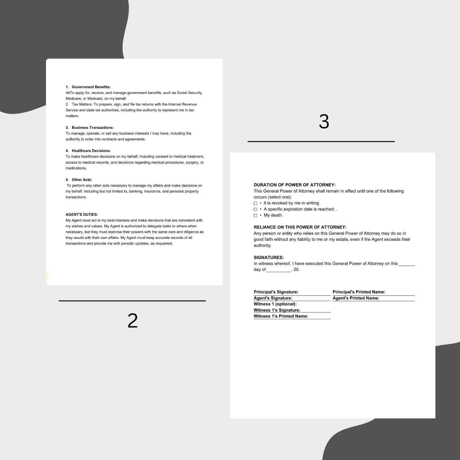 General Power of Attorney, POA, General Power of Attorney Form ...