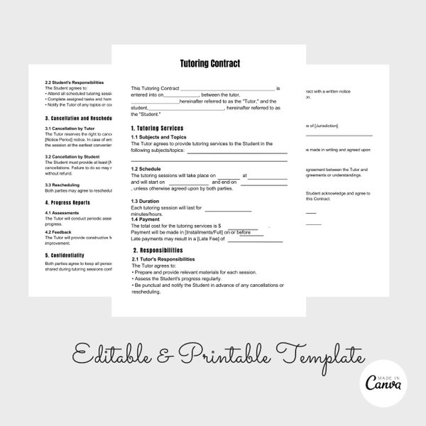 Tutoring Flyer - Etsy