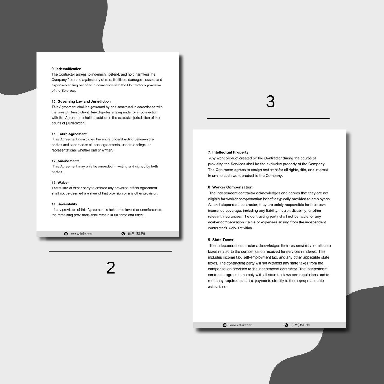 Independent Contractor Agreement, Independent Contractor Contract ...