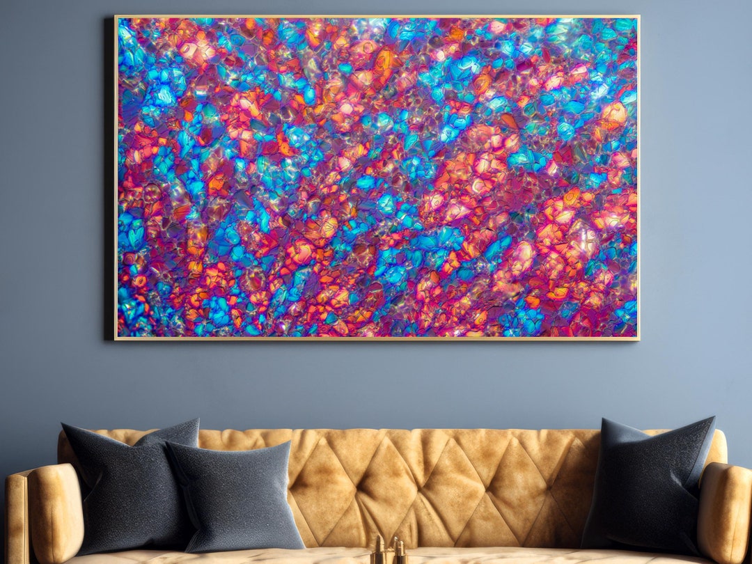 Pebbles Extra Large Abstract Wall Art Original Organic Big - Etsy