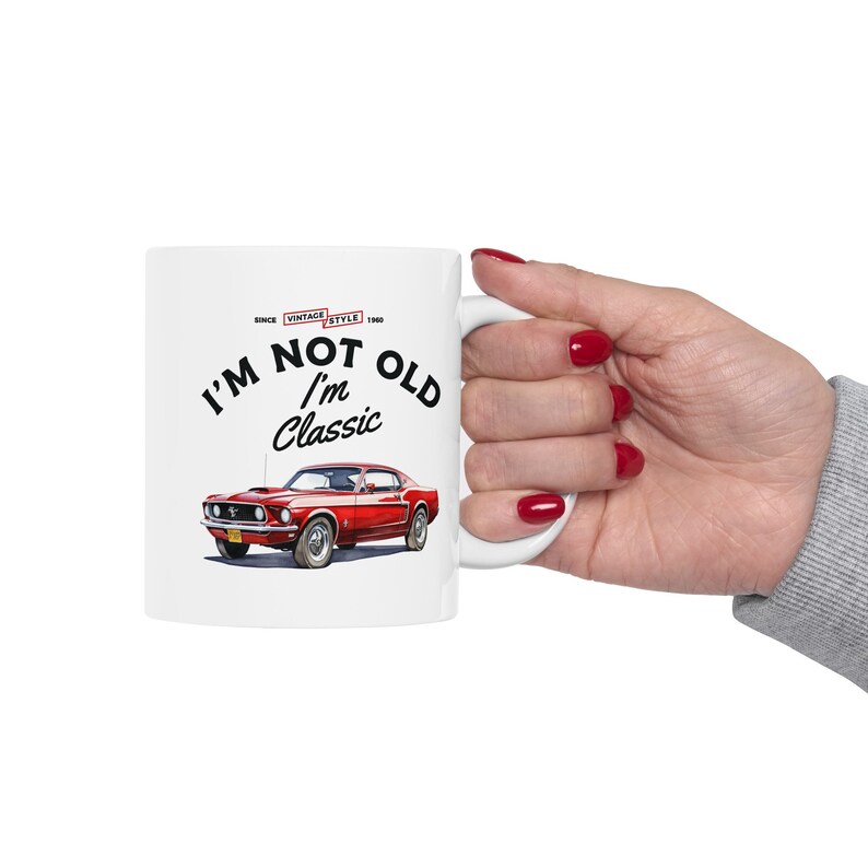 Ford Mustang 1968 Coffee Mug, Mustang Schoolspirit, Ford Mustang Decore ...