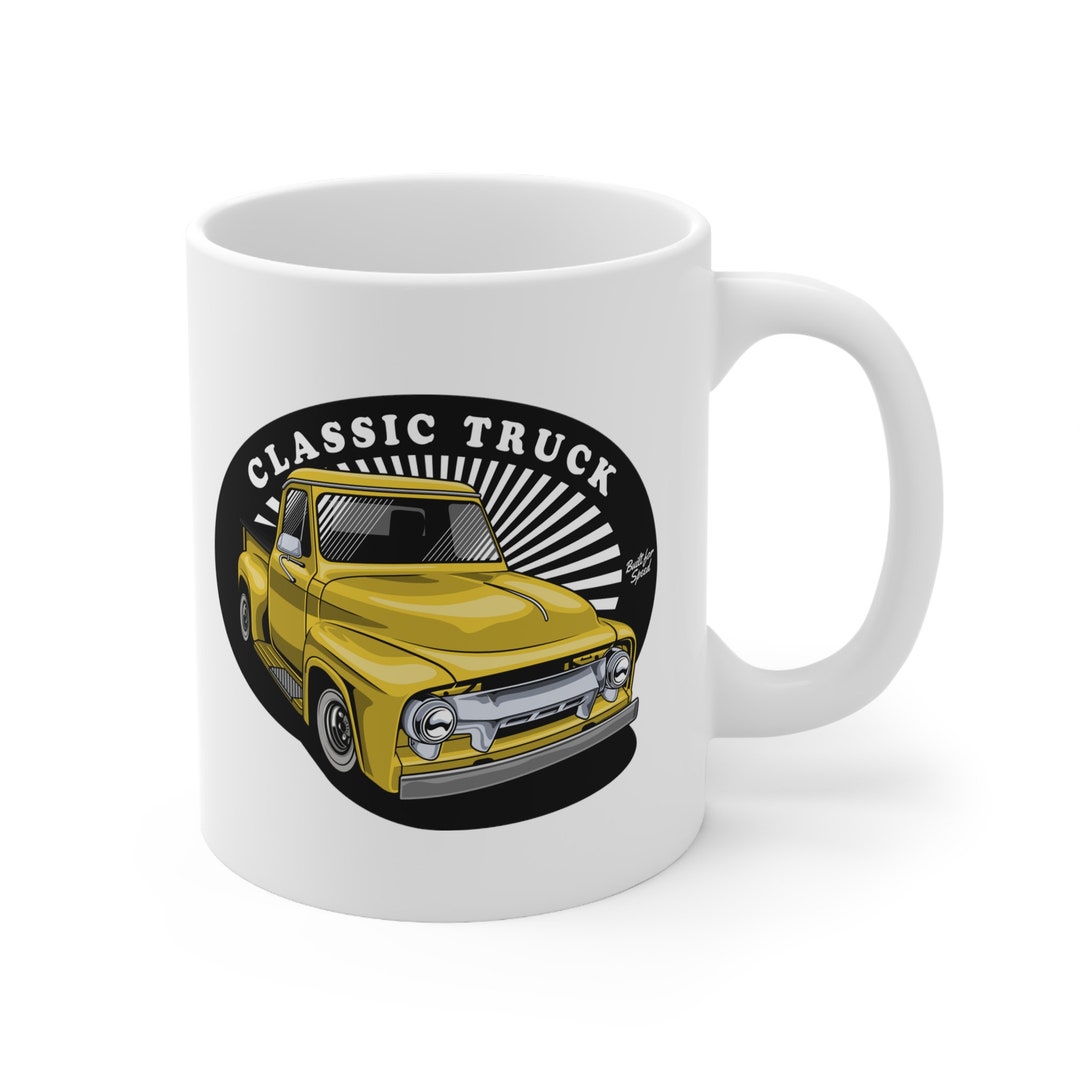 1954 Ford F100 Classic Pickup Truck Mug | Classic Trucker Grandpa ...