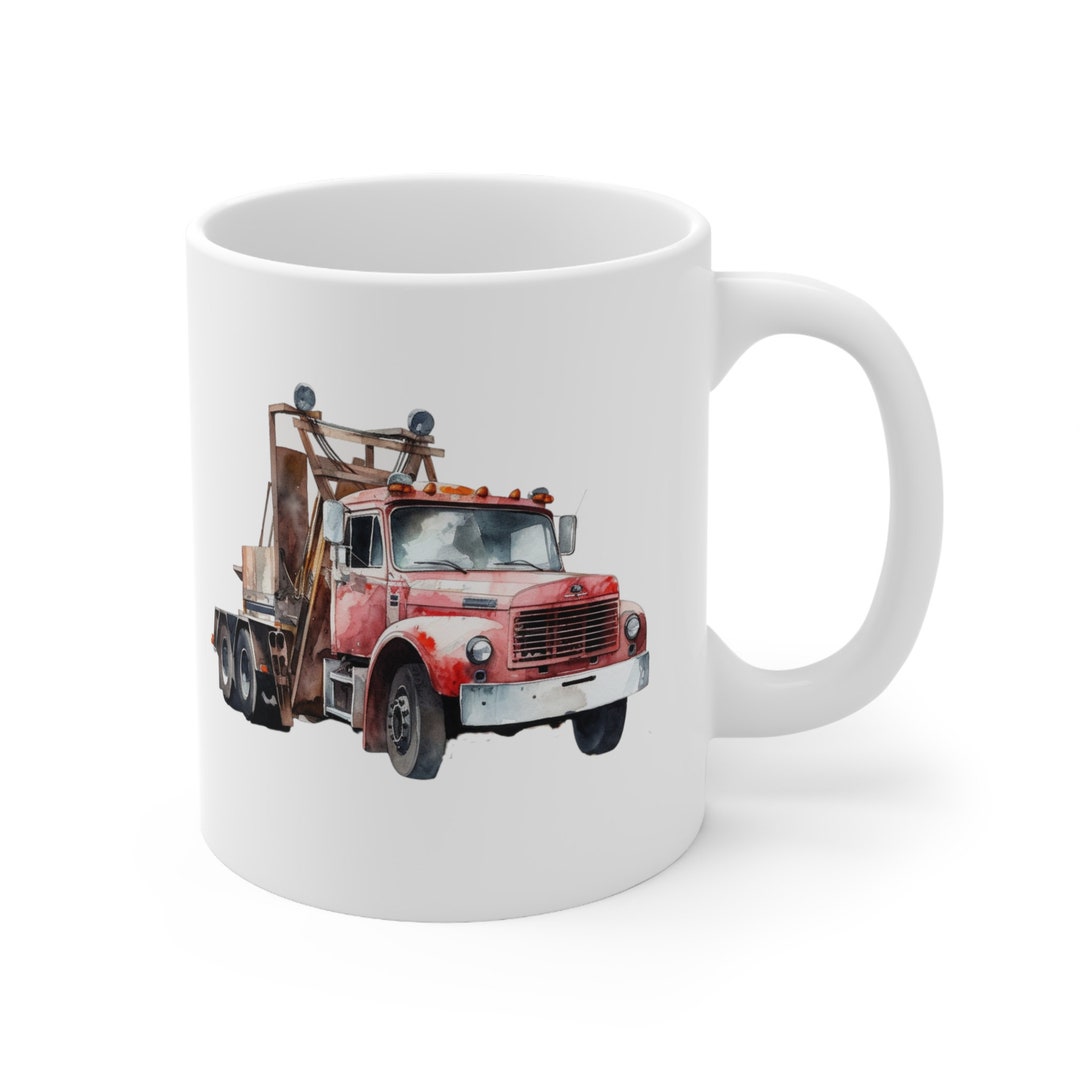 Tow Trucking Coffee Mug, 11/15oz Gift for Truck Lovers, Gifted Trucking ...