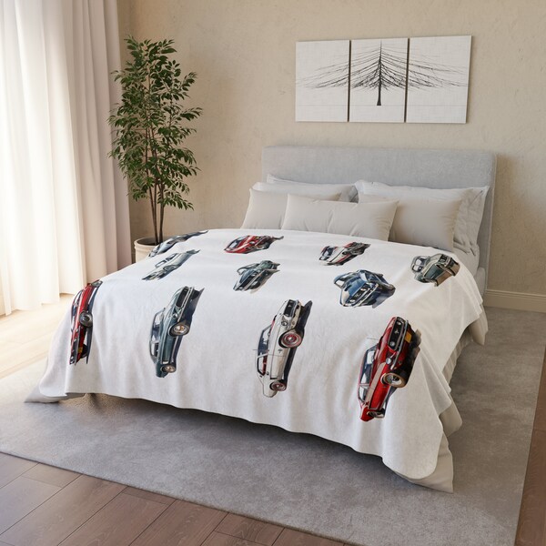 Car Themed Soft Blanket - Etsy