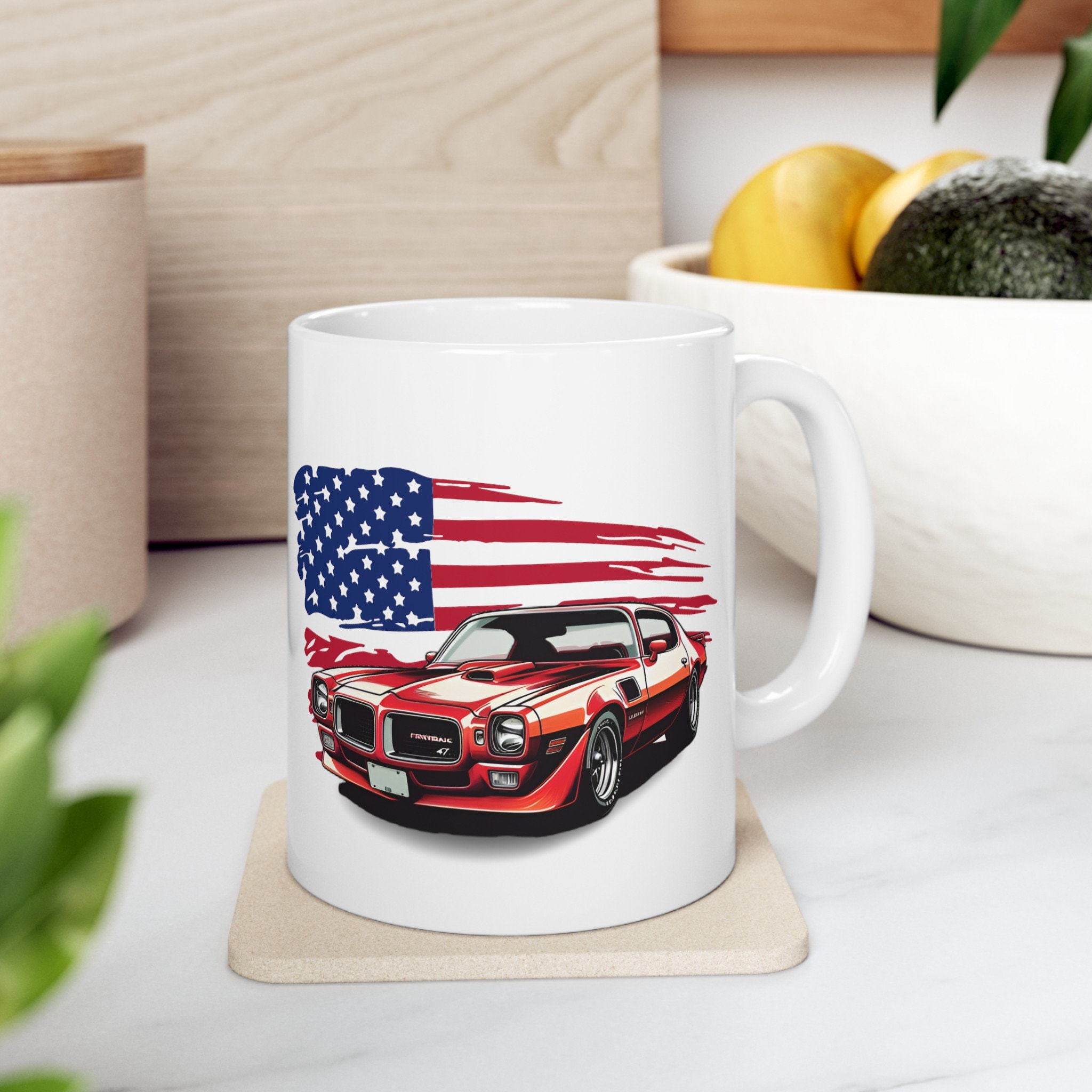 Red Pontiac Firebird Formula 455 Mug - Classic Muscle Car Coffee Cup ...