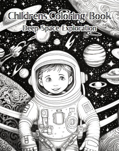 Printable Outerspace Kids Coloring Book Instant Download - Etsy
