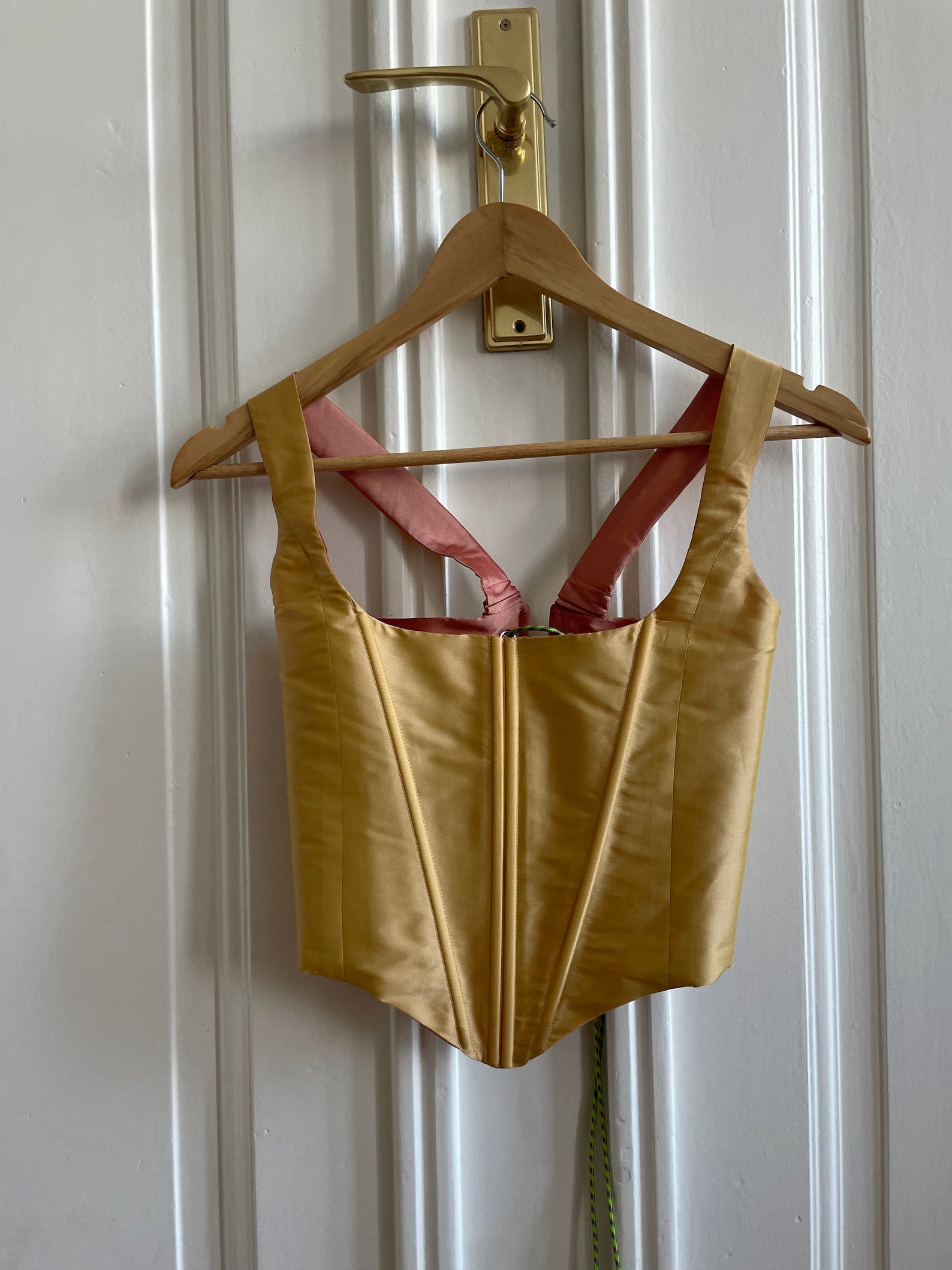 Custom Silk Corset, Reversible in Any Two Colours, Adjustable Cord, 90s ...