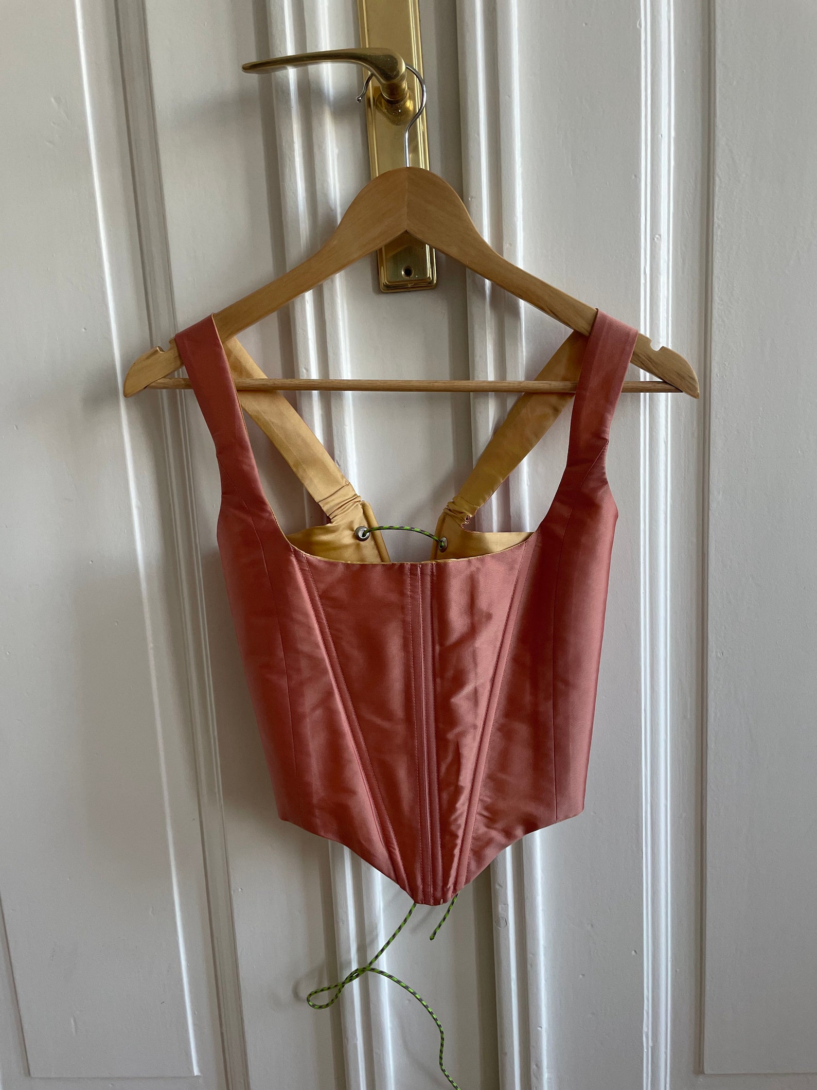 Custom Silk Corset, Reversible in Any Two Colours, Adjustable Cord, 90s ...