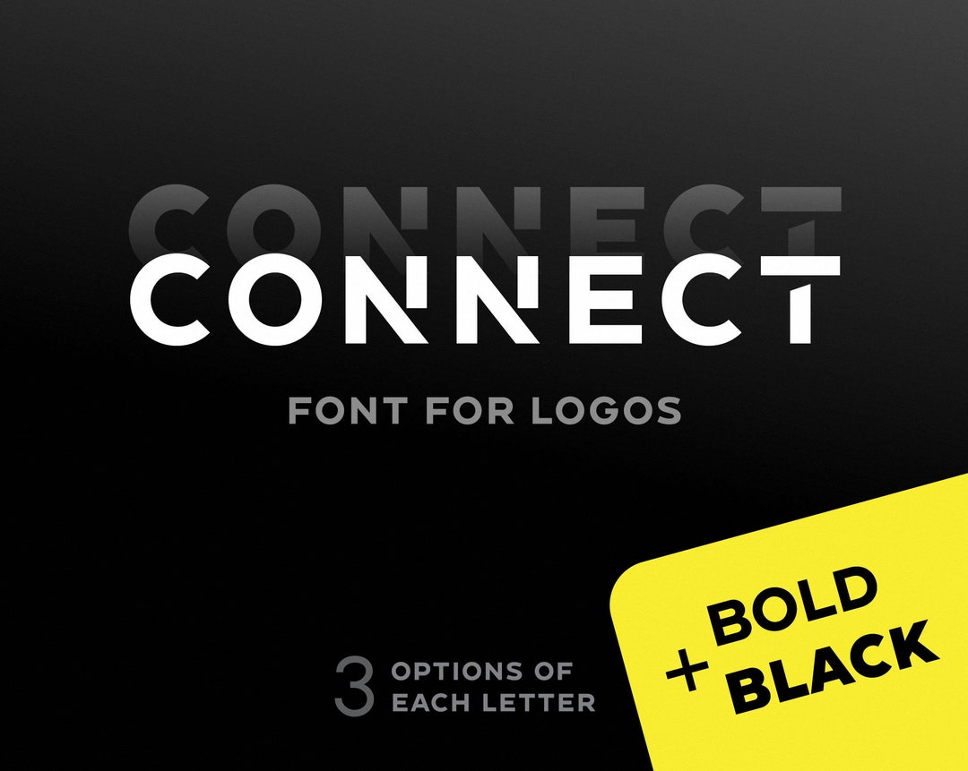 Connect Bold Black Font Logo Font, Branding Font, Sans Serif Font ...