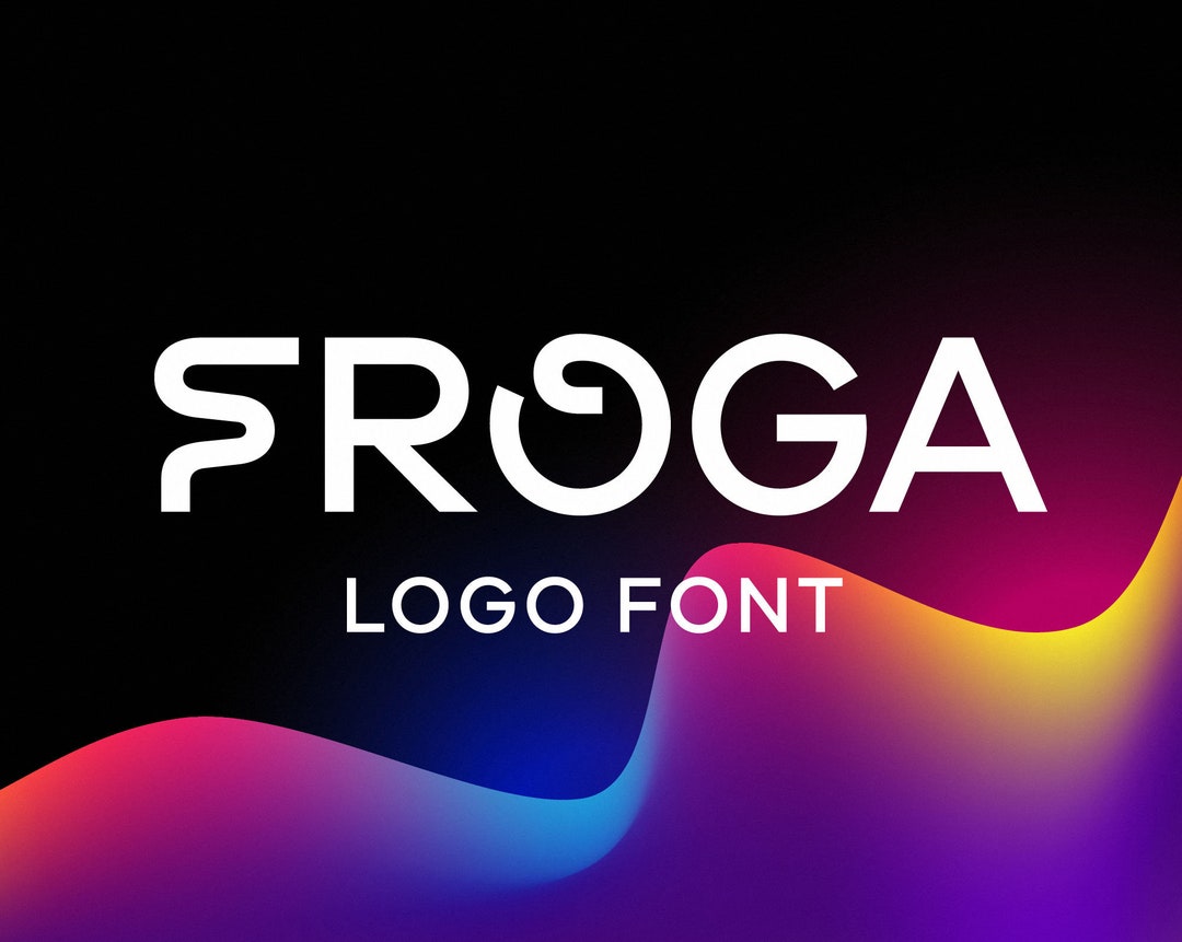 Froga Font Logo Font, Branding Font, Sans Serif Font, Futuristic Font ...