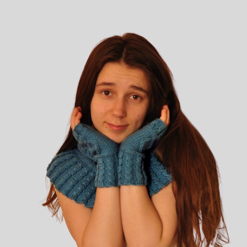 Fingerless Gloves Digital Pattern Mittens Knitting Pattern PDF - Etsy