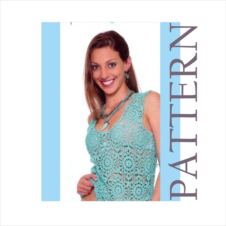 Plus Size Crochet Top Pattern Sleeveless Square Tank for Women S, M, L ...