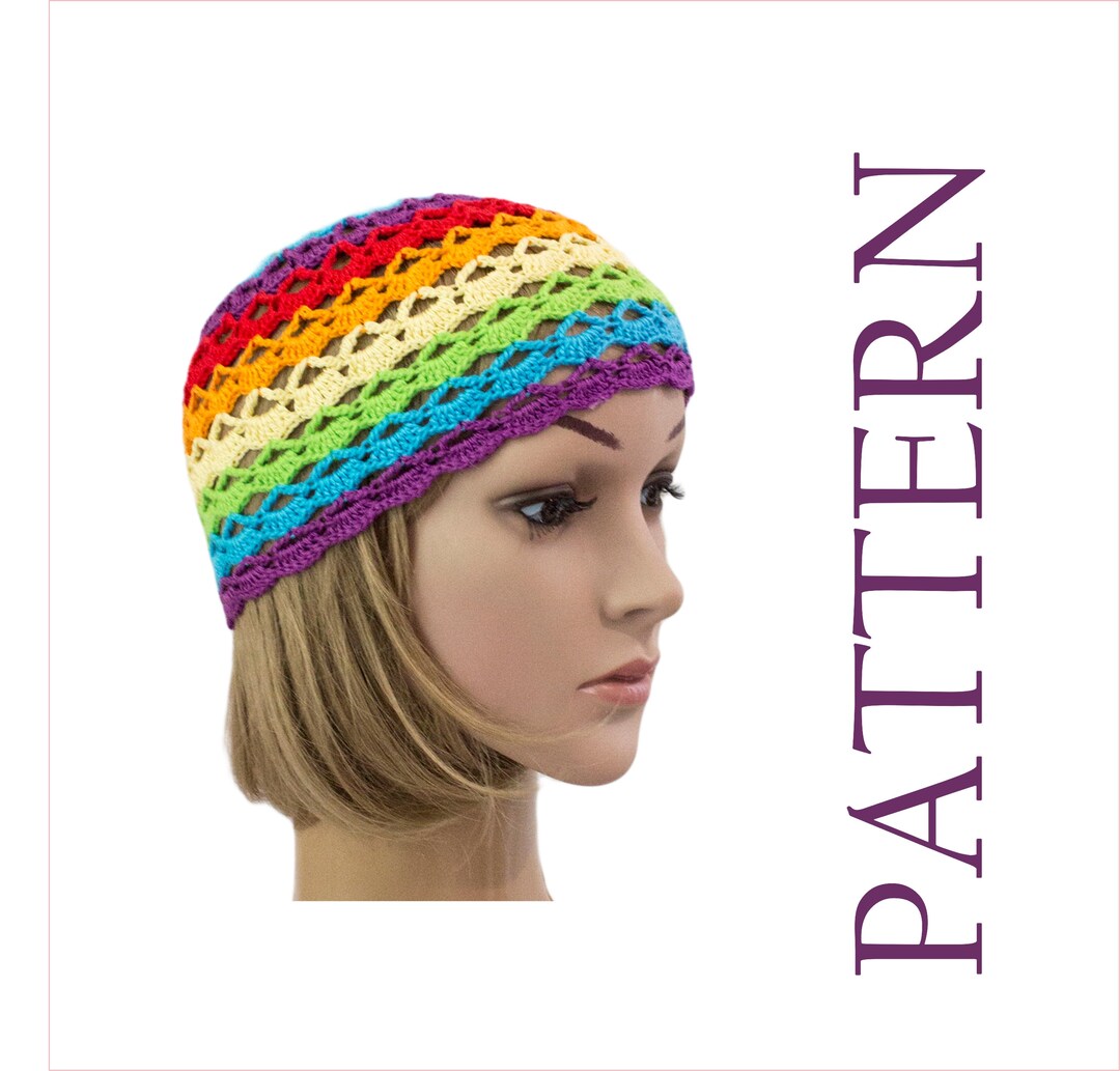 Rainbow Summer LGBT Pride Crochet Hat Pattern - Etsy