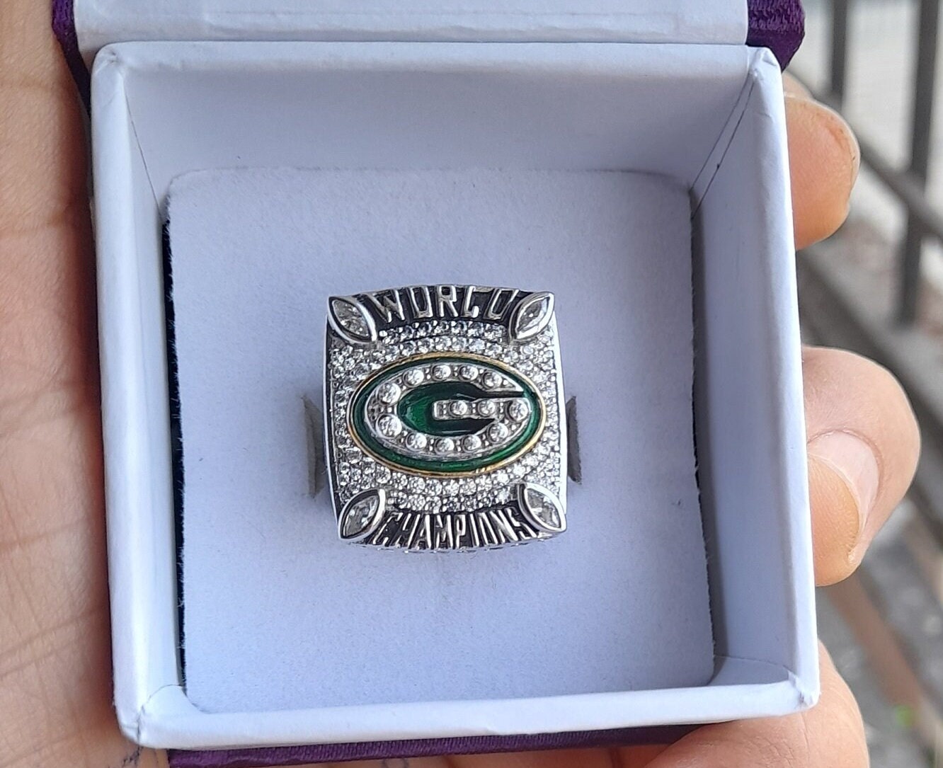 Special Edition Green Bay Packers Super Bowl Ring 925 Sterling Silver ...