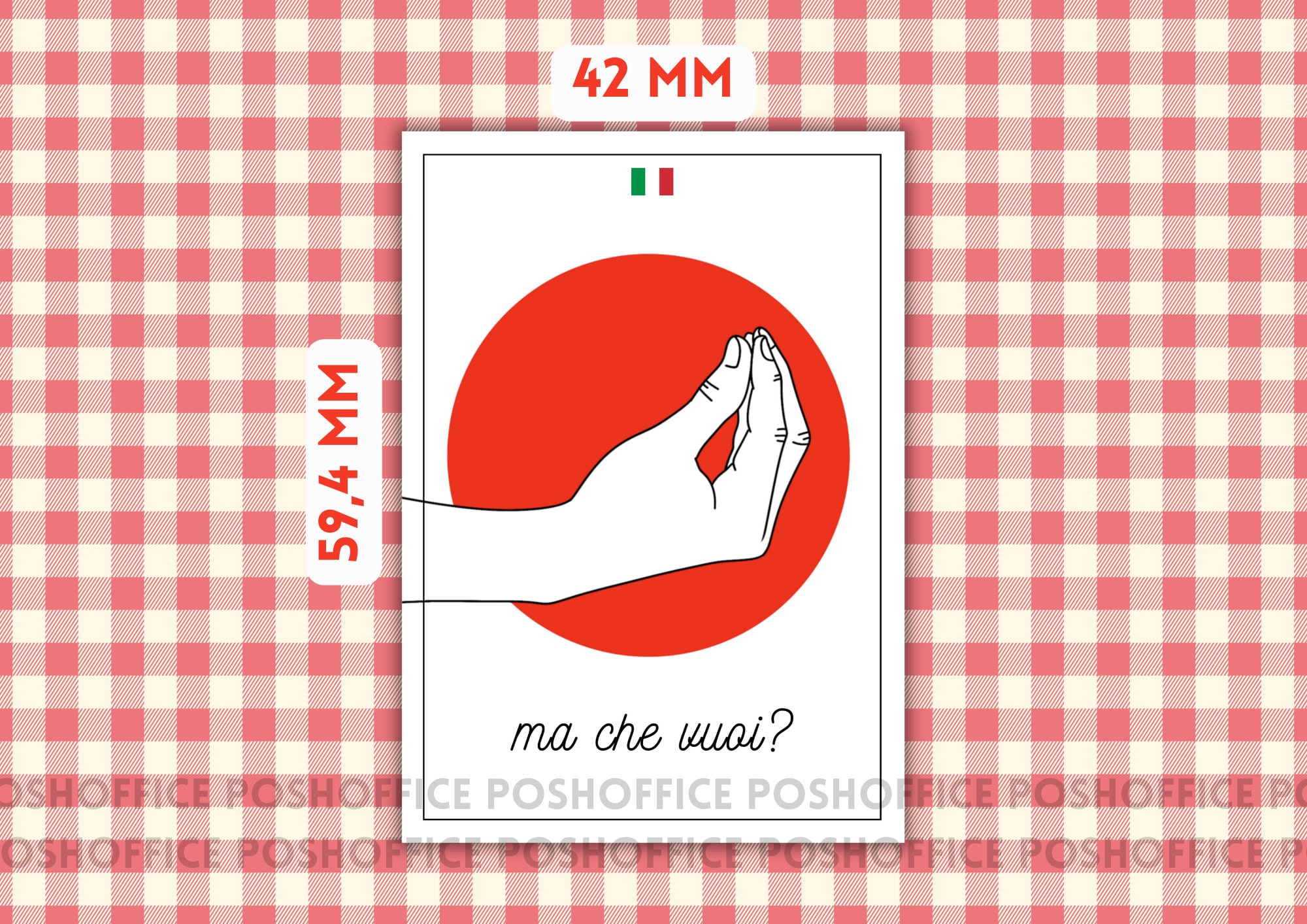 Italian Hand Gesture Poster Printable Art Wall Decoration Funny Italian ...