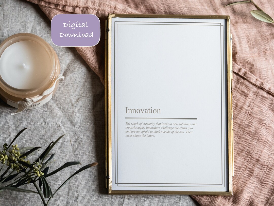 Printable Word Definition Wall Decor Innovation - Etsy