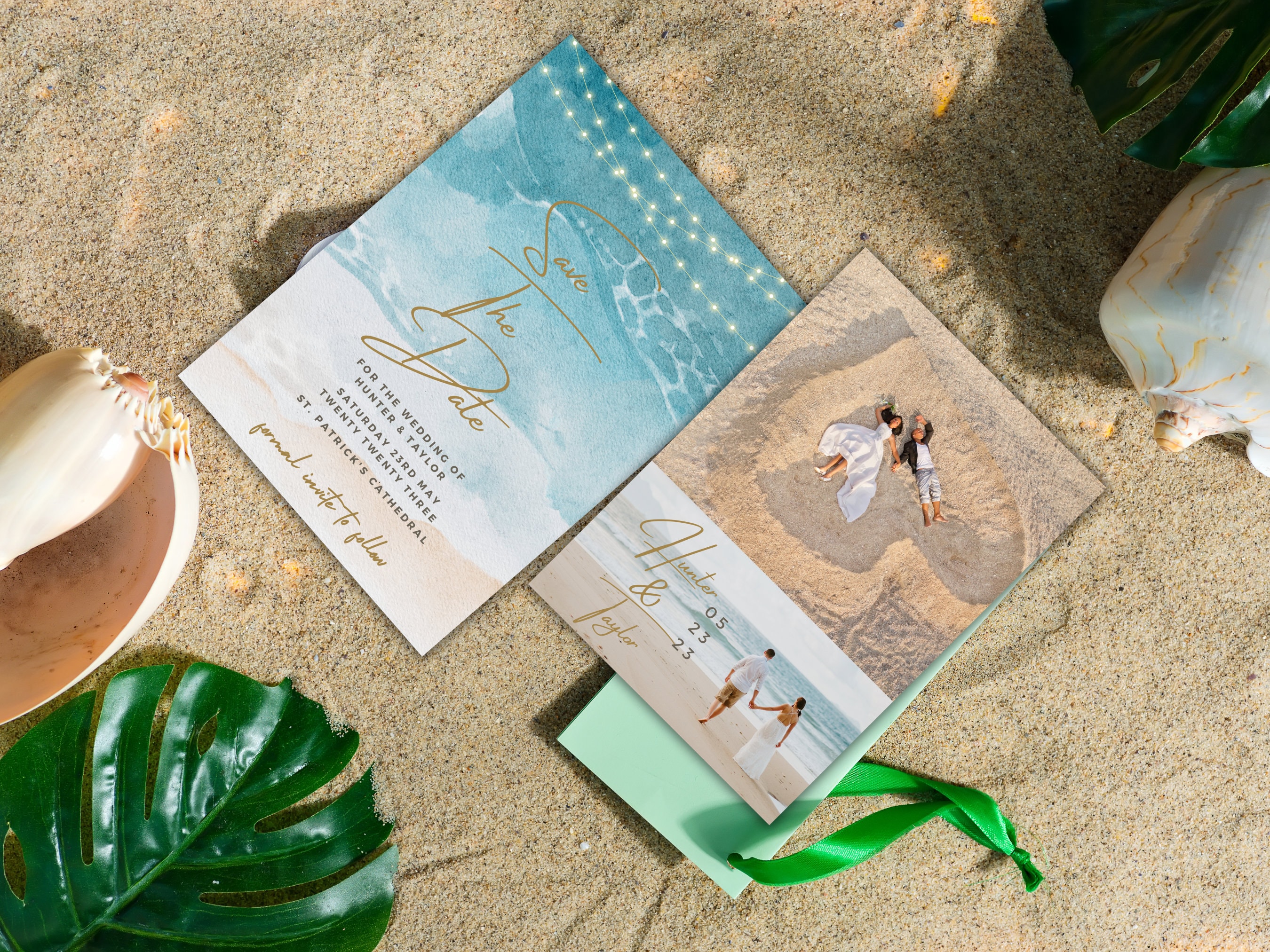 Beach Wedding Save the Date Photo Save the Date Invite Save - Etsy