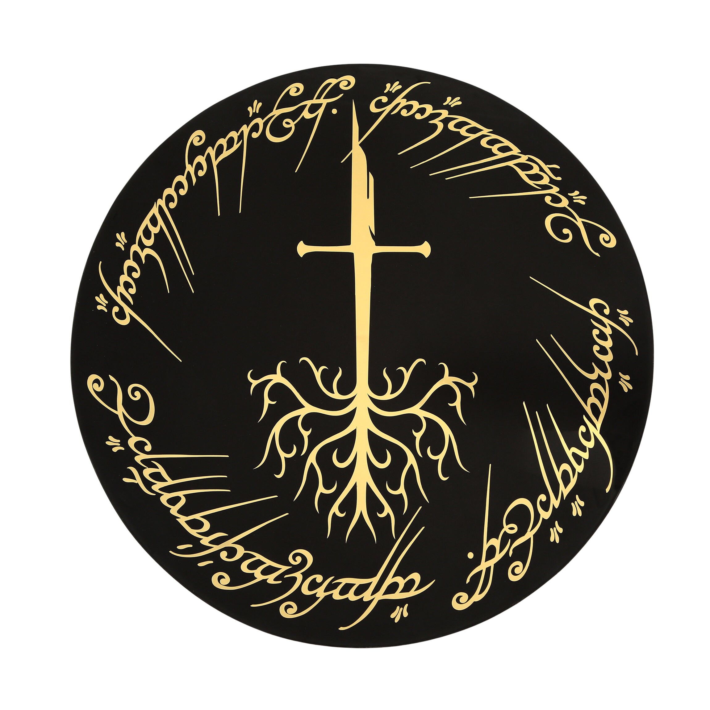 Handmade Round Coffee Table Antique End Table Tree of Gondor LOTR ...