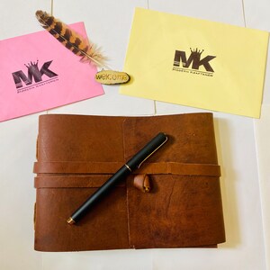 Leather Sketchbook, Drawing Journal, Handmade Art Journal for Writing ...