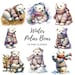 Winter Polar Bear Clipart - 13 High Quality Pngs, Memory Book, Junk ...