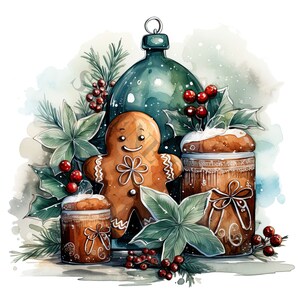 Christmas Decorations Set 2 Clipart - 12 High Quality Pngs, Digital ...