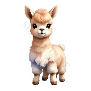 Watercolor Baby Farm Animals Clipart - Cute Farmyard Pets, Adorable Pet ...