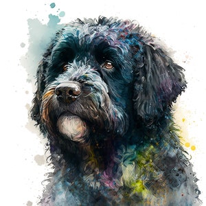 Barbet Dog Clipart - 12 High Quality Pngs, Watercolor, Digital Planner ...