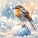 Winter Robin Clipart - 12 High Quality Pngs, Memory Book, Junk Journals ...