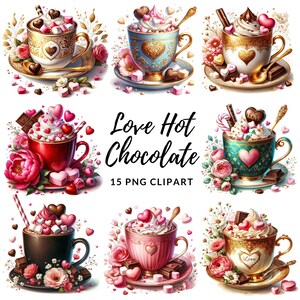 Love Hot Chocolate Clipart - 15 High Quality Pngs, Memory Books, Junk ...