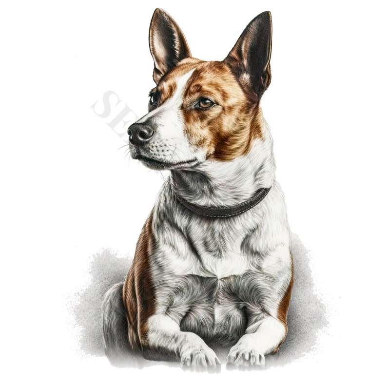 Basenji Dog Clipart - 12 High Quality Pngs, Digital Paper Crafting ...